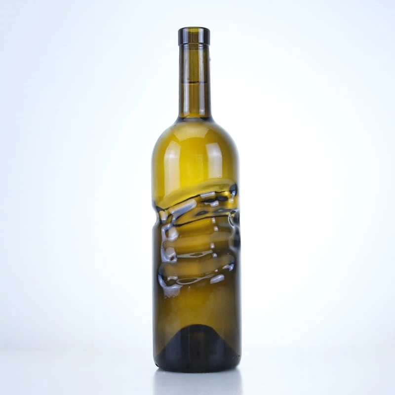 241-750ml rise bottom glass spary bottle with embossing for wine ...